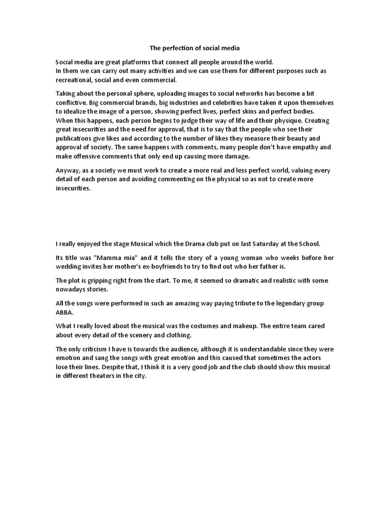 The Perfection of Social Media | PDF | Social Science | Poetry