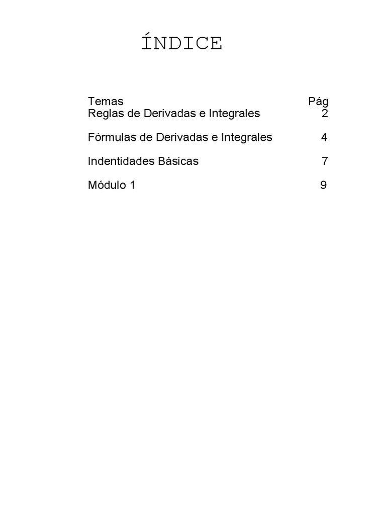 Formulas de Calculo Ii | PDF | Funciones trigonométricas | Geometría