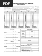 Hoja de Respuesta Del Raven Escala Coloreada | PDF