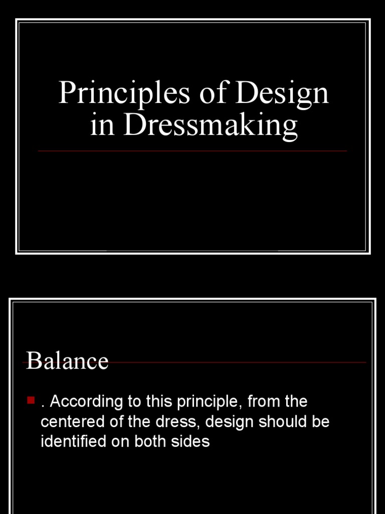 Principles of Design in Dressmaking | PDF | Skirt | Clothing
