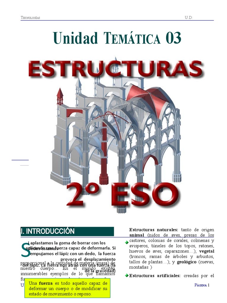 T5-Ficha 2º Eso Estructuras | PDF | Fundación (Ingeniería) | Bóveda (Arquitectura)