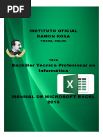 Manual Excel 2023 | PDF | Microsoft Excel | Tabla (base de datos)