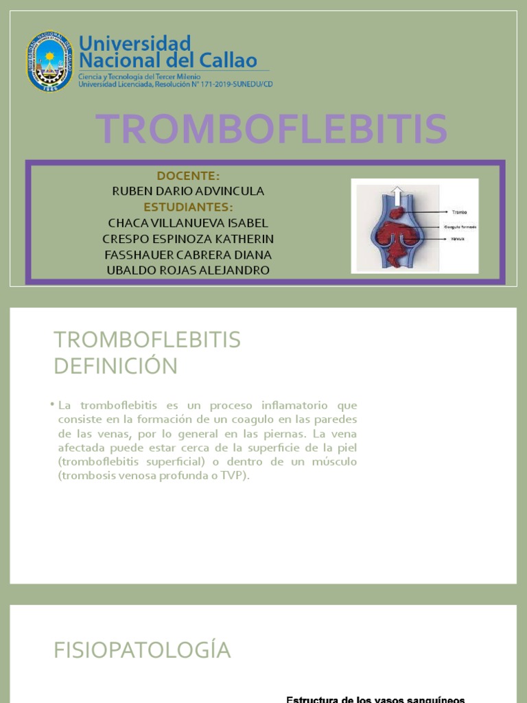 TROMBOFLEBITIS Final | PDF | Trombo | Embolia