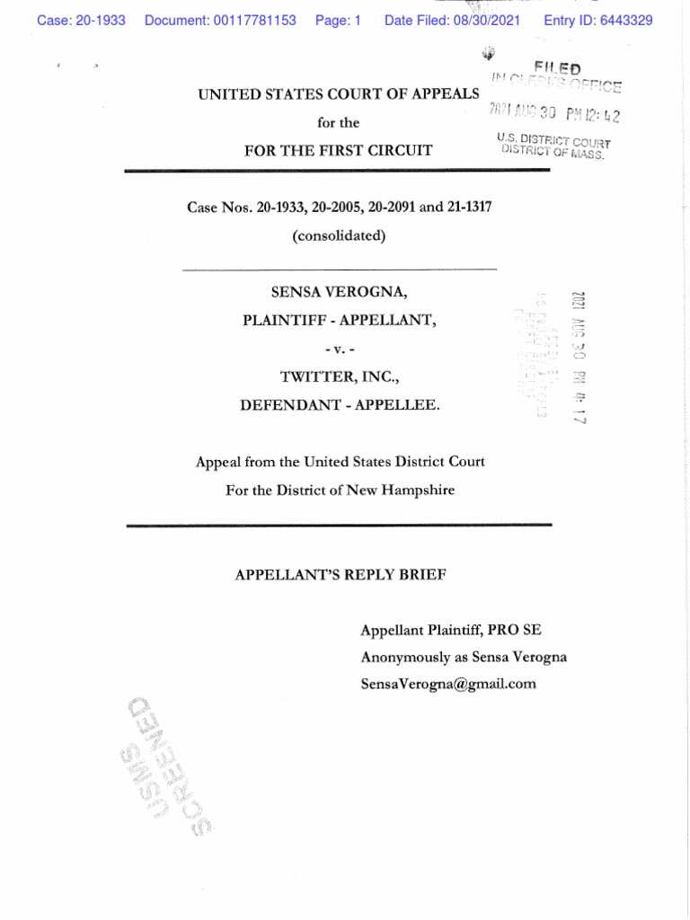 Appellant's Reply Brief | PDF | Brief (Law) | Appeal Appellant's Reply Brief | PDF | Brief (Law) | Appeal