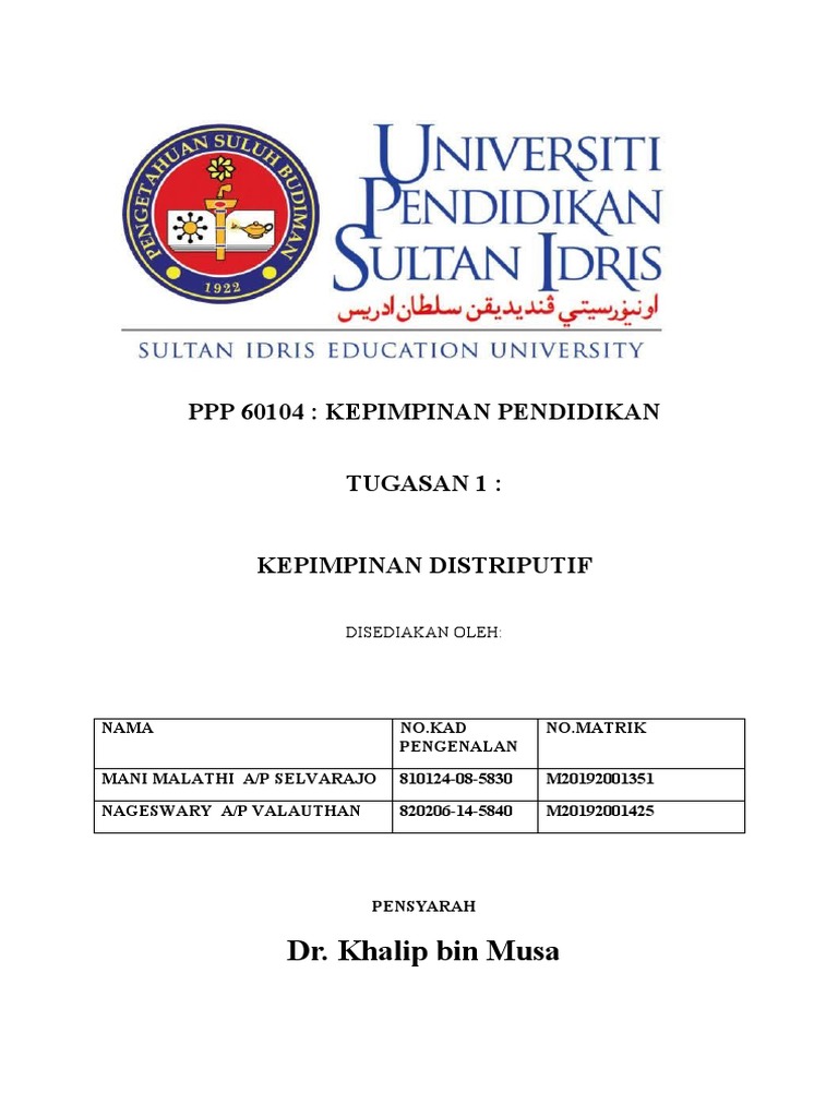 Kepimpinan Distributif dalam Pendidikan | PDF | Karier & Perkembangan