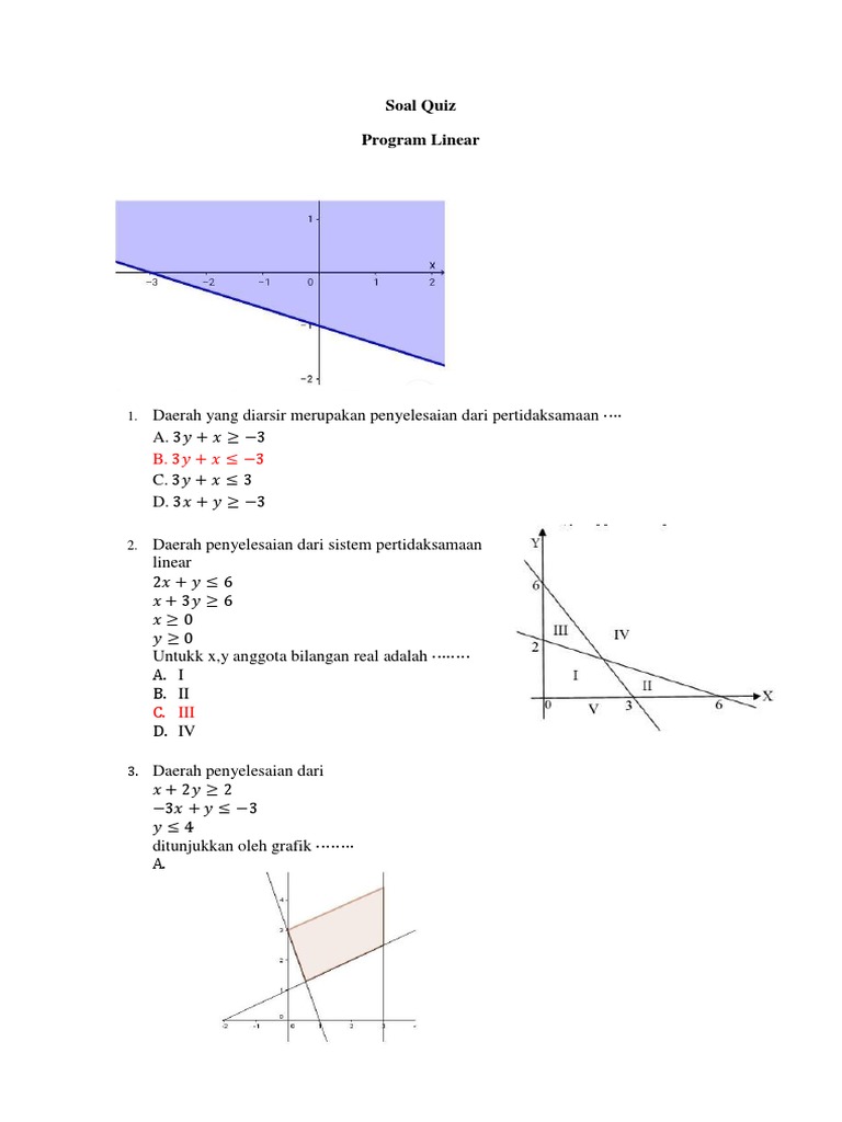 Soal Program Linear | PDF