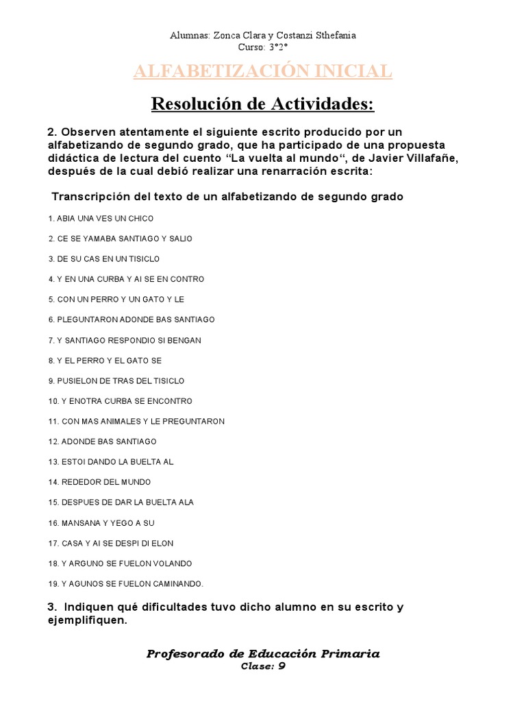 Alfabetización Inicial | PDF