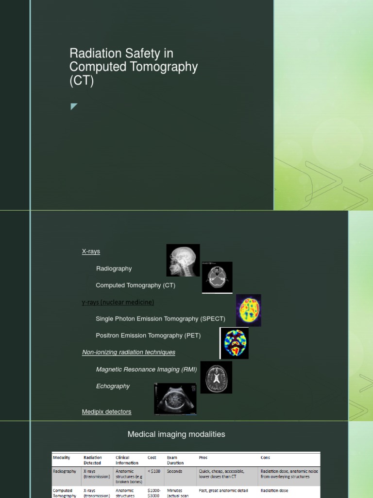 Week 10 Lecture 2 CT Scan Radiation Protection - A | PDF | Ct Scan ...