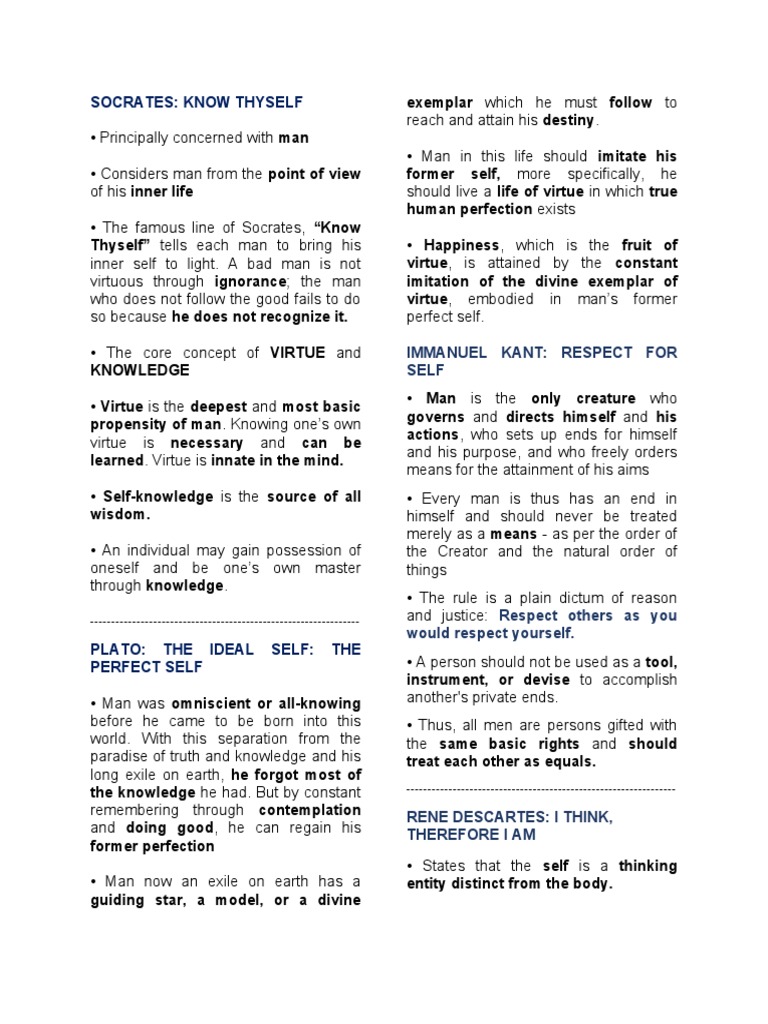 Know Thyself and Respect Others | PDF | Id | Adolescence