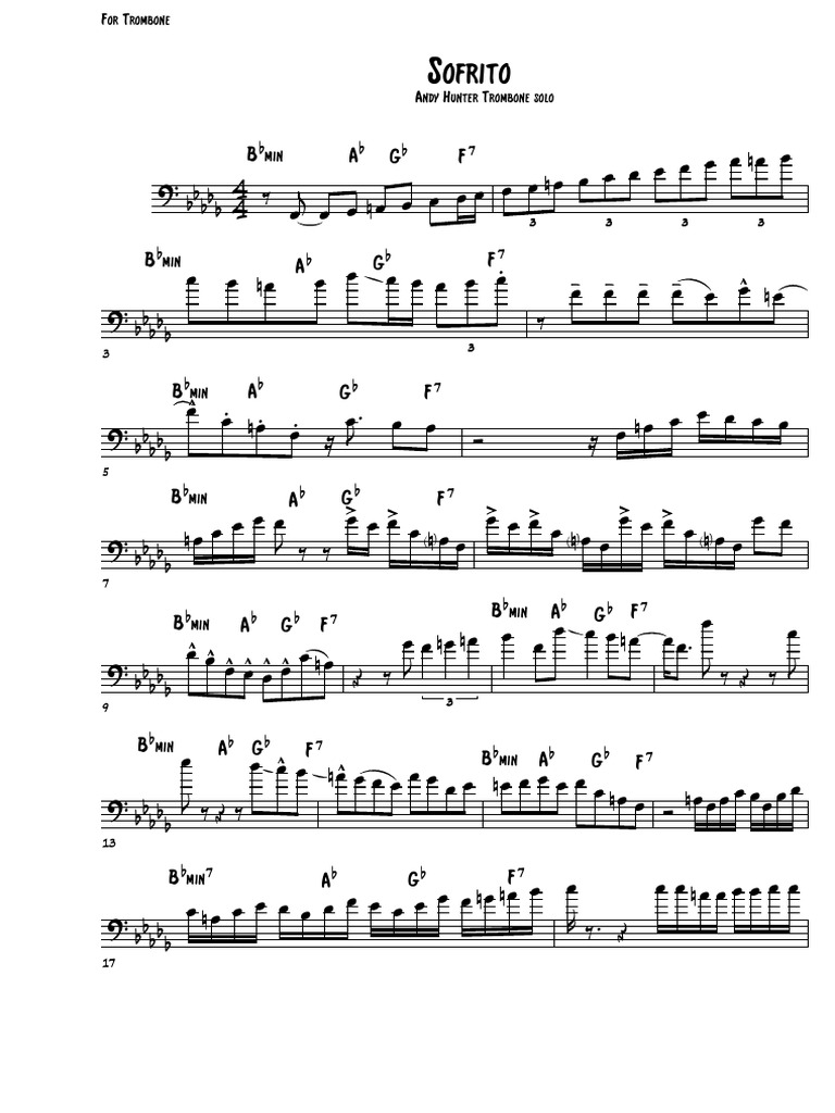 Sofrito (Trombone) | PDF