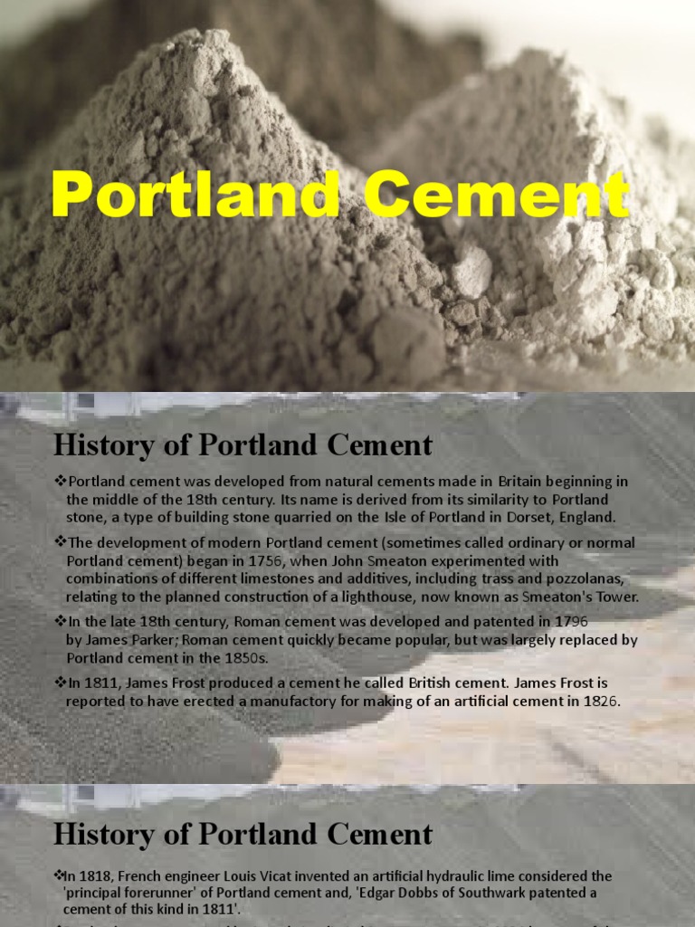 CMT Portland Cement | PDF | Concrete | Cement