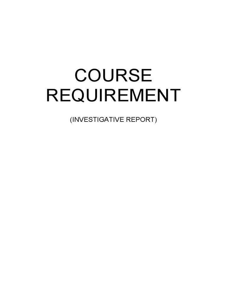 Investigative Report Sample | PDF | Police | Government
