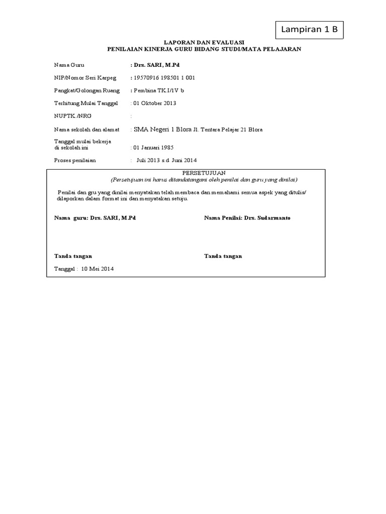 CONTOH PKG Lengkap DNG Komentarnya | PDF