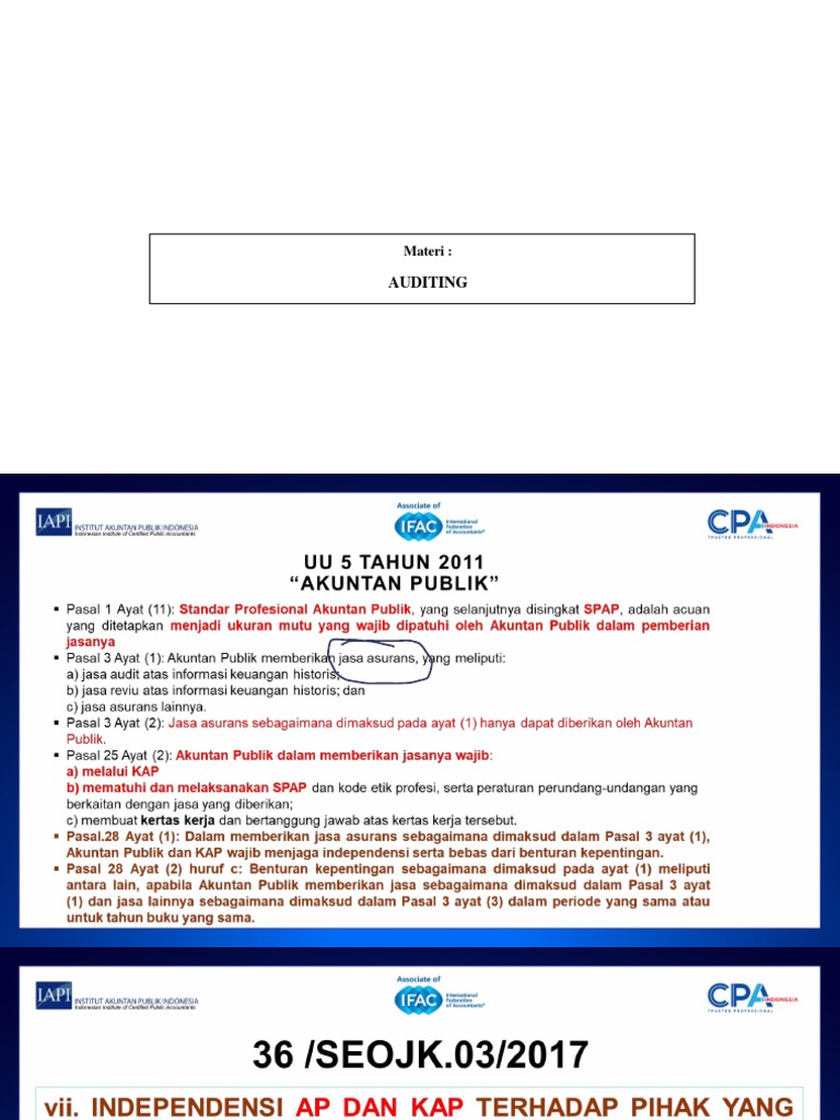 Materi GENERAL AUDITING | PDF