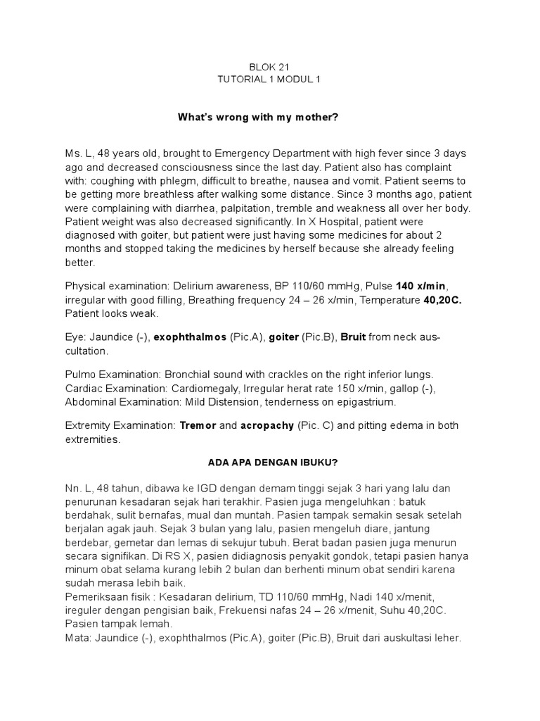Tutorial 1 Modul 1 Blok 21 Fix | PDF
