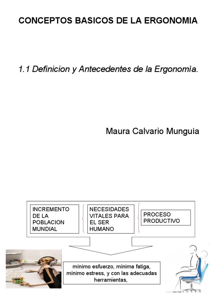 Conceptos Basicos De La Ergonomia Pdf Factores Humanos Y Ergonomía