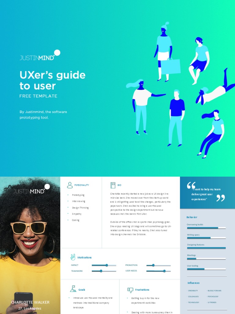 User Personas Justinmind Template | PDF | Computing | Usability