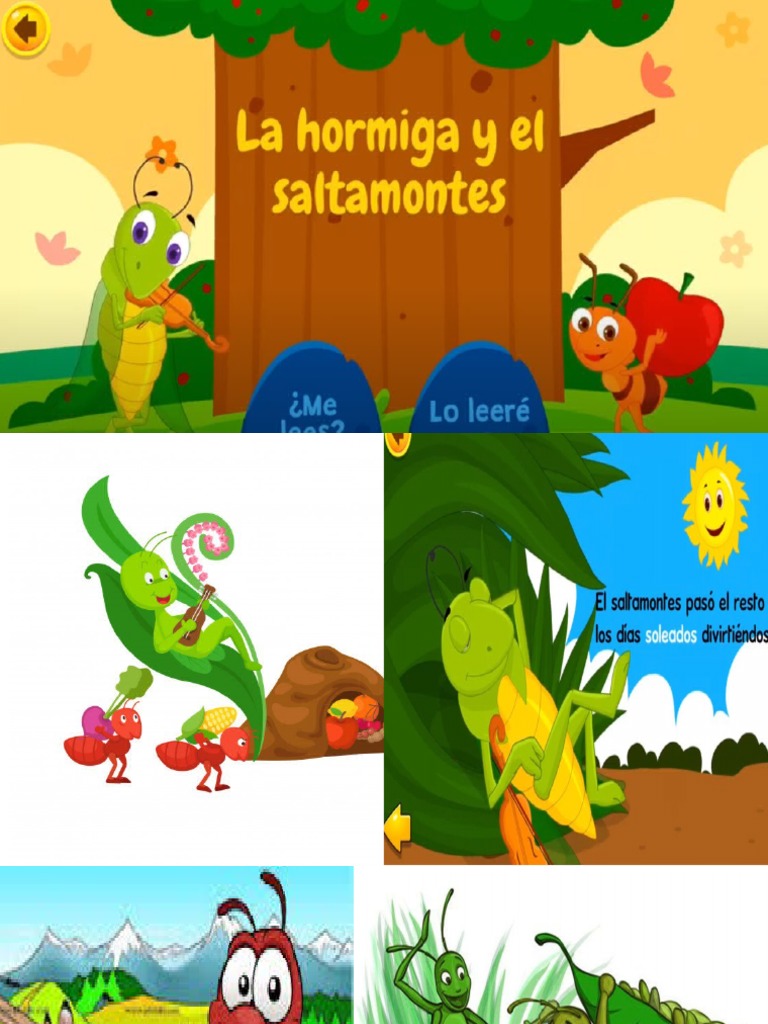 Hojas De Trabajo Sobre El Saltamontes Y La Hormiga 1.300+ Hormigas