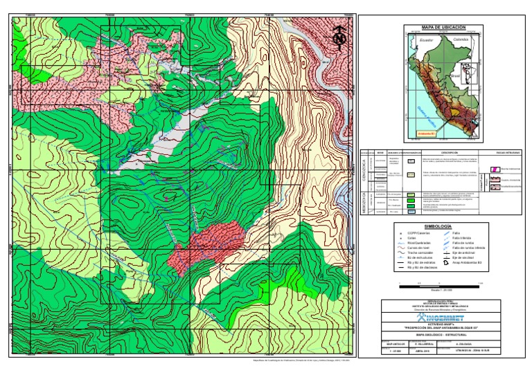 AnexoV Mapa Geologico Estructural | PDF | Geología