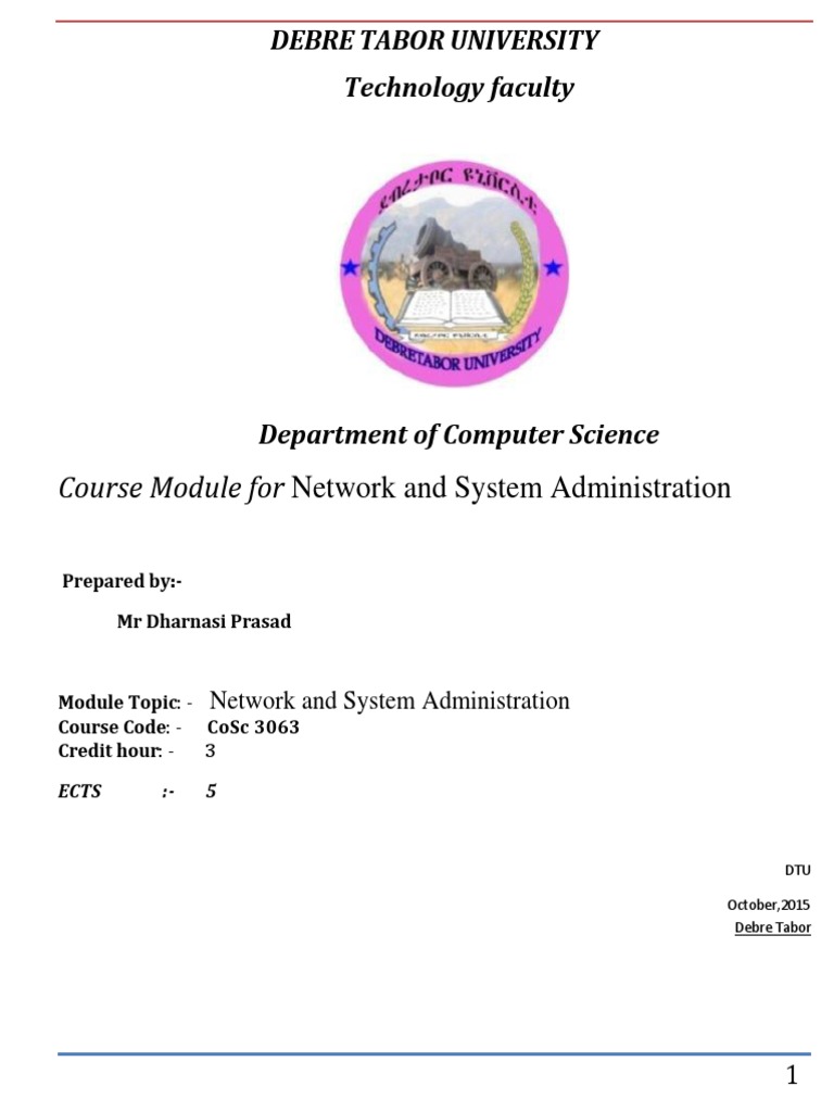 Computer Networking Module Prasad D | PDF | Transmission Control Protocol | Computer Network