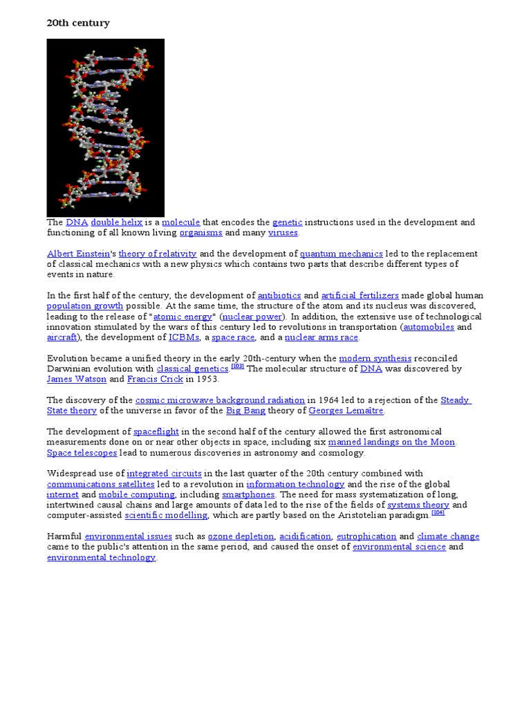 20th Century Science | PDF