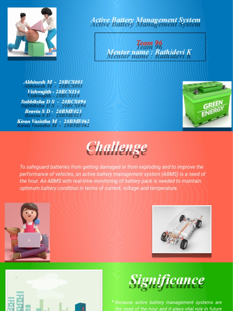 Active Battery Management System | PDF | Electric Vehicle | Electrical ...