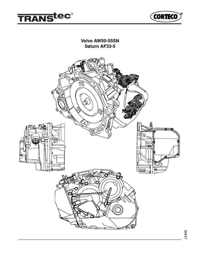 AW55-50 SN Transtec | PDF | Valve | Clutch