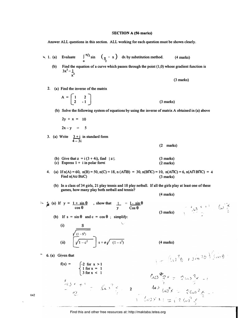 Advanced Mathematics Problem Set | PDF | Tangent | Differential Geometry