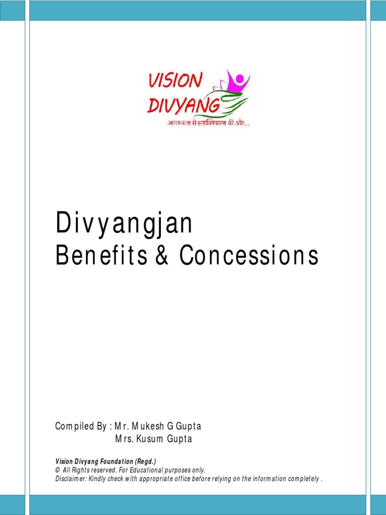 Divyangjan Benefits | Download Free PDF | Vehicles | Visual Impairment