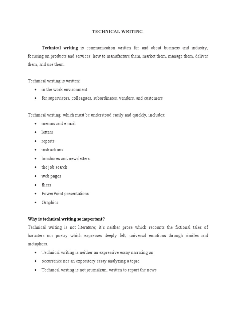 Technical Writing 2021 | PDF | Essays | Paragraph