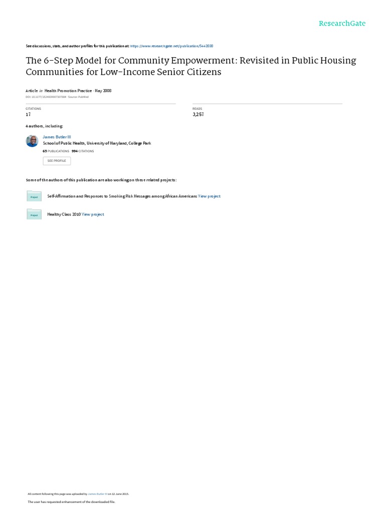 6 Steps of Community Empowerment Process-1 | PDF | Empowerment | Ecology