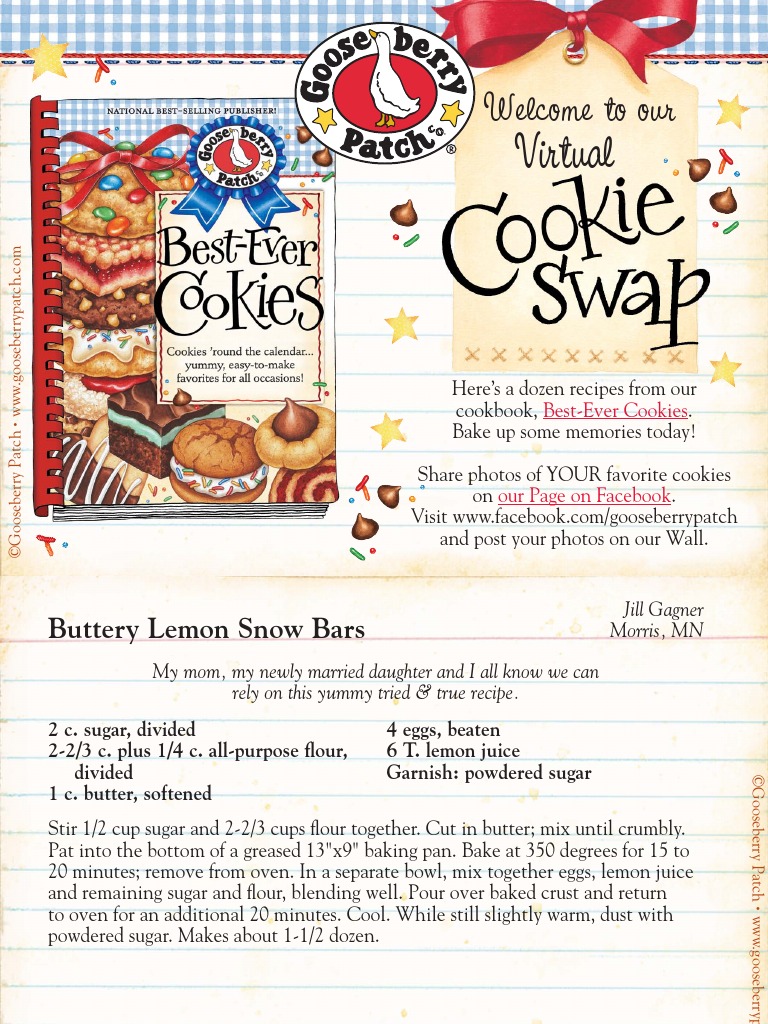Best-Ever Cookies Virtual Cookie Swap Recipes | PDF | Cakes | Dough