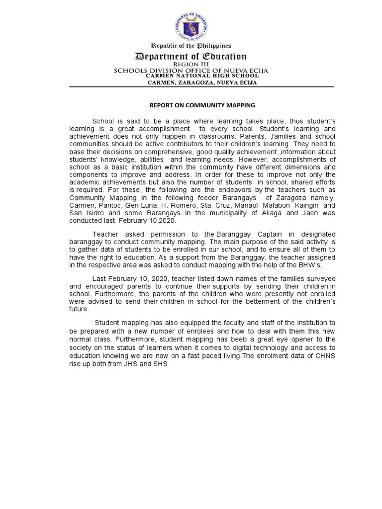 Community Mapping | PDF