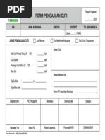 Form Permohonan Kasbon Karyawan | PDF
