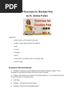 Fundamental Shoulder Exercises | PDF | Anatomical Terms Of Motion | Elbow