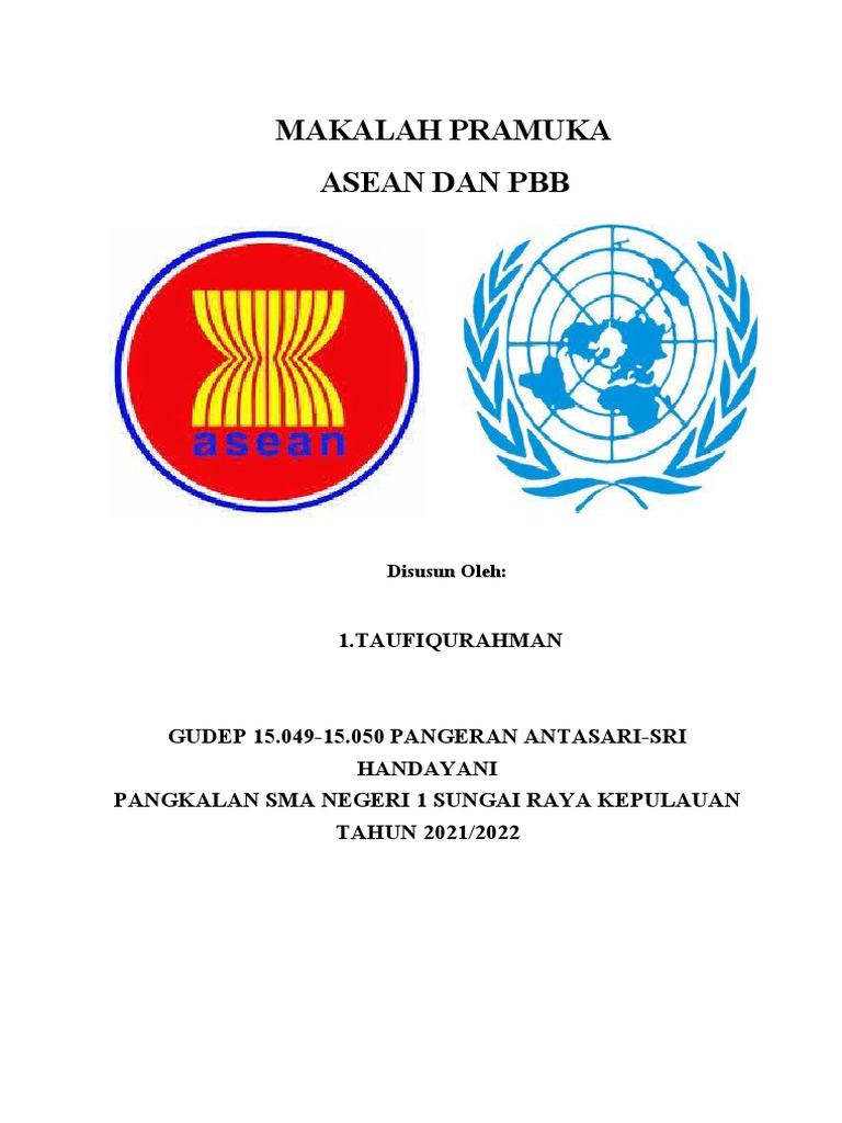 Makalah ASEAN Dan PBB | PDF