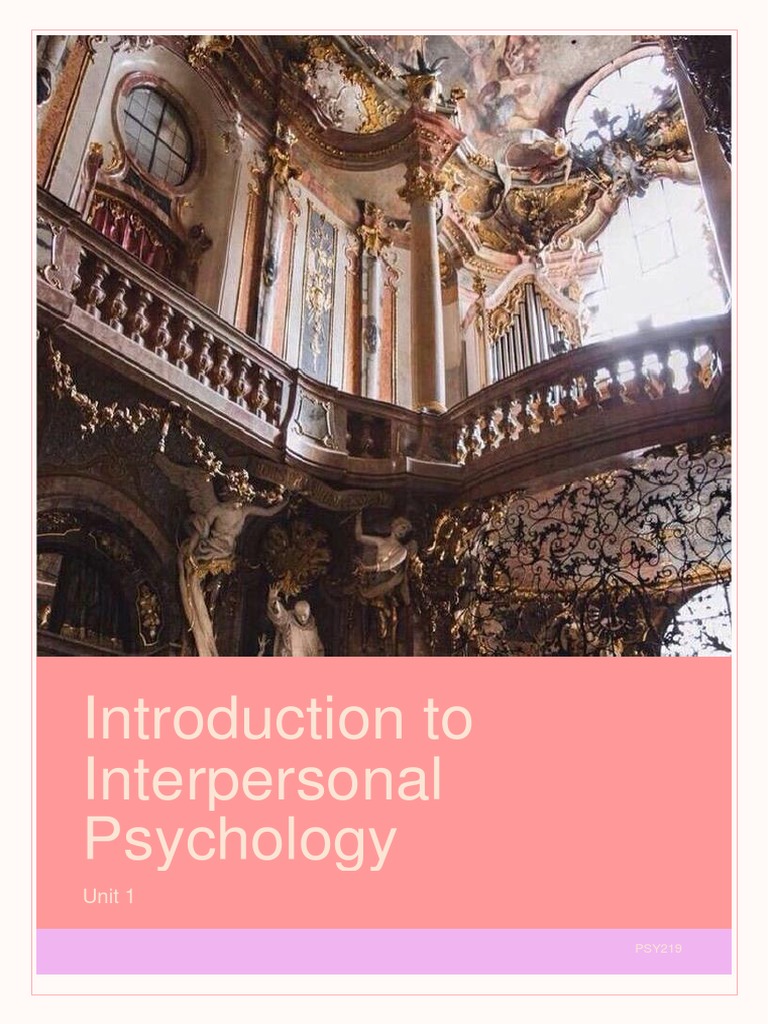 Intro To Intrapersonal Psychology | PDF | Interpersonal Relationships ...