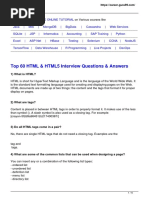 HTML Notes For Class 10 Cbse | PDF | Html Element | Html