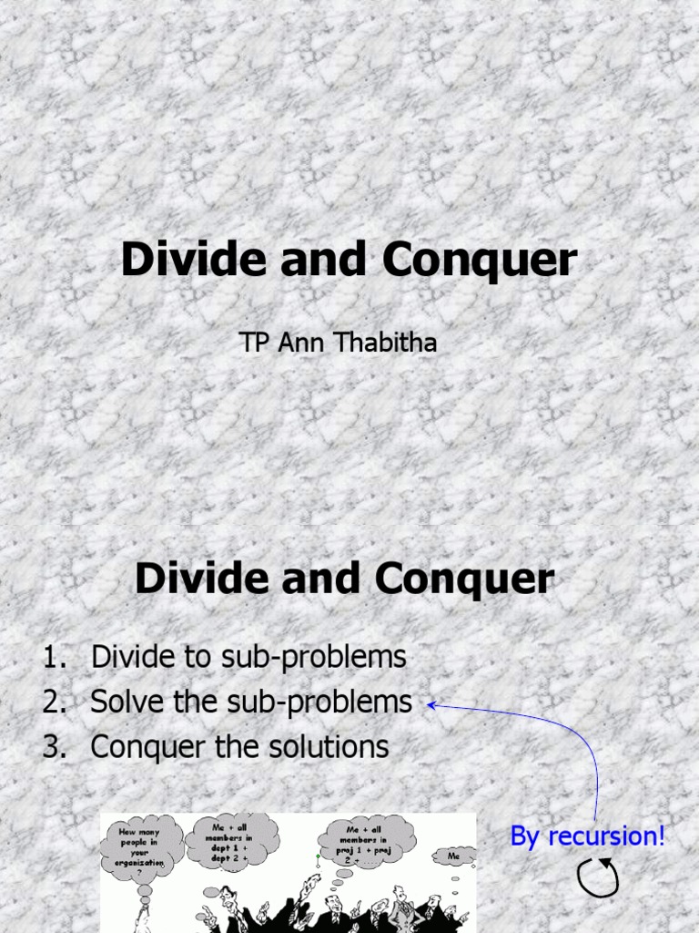 DAA Divide N Conquer | PDF | Computational Science | Discrete Mathematics