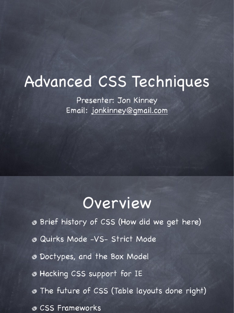 Advanced CSS Techniques: A Comprehensive Guide to Pushing the Limits of Cascading Style Sheets ...