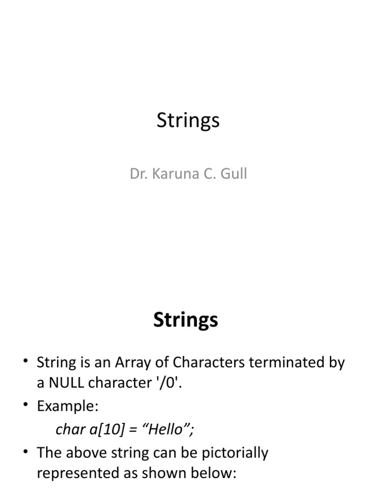 M3 S7 Strings | PDF | String (Computer Science) | Subroutine