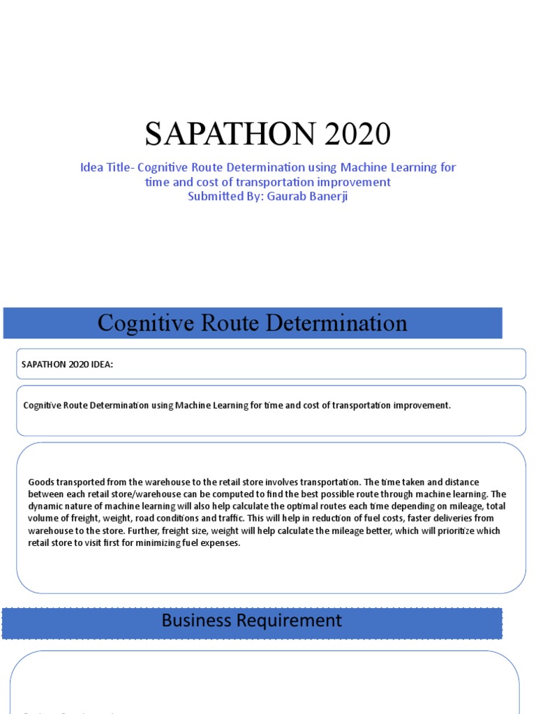 Demo | PDF | Machine Learning | Transport