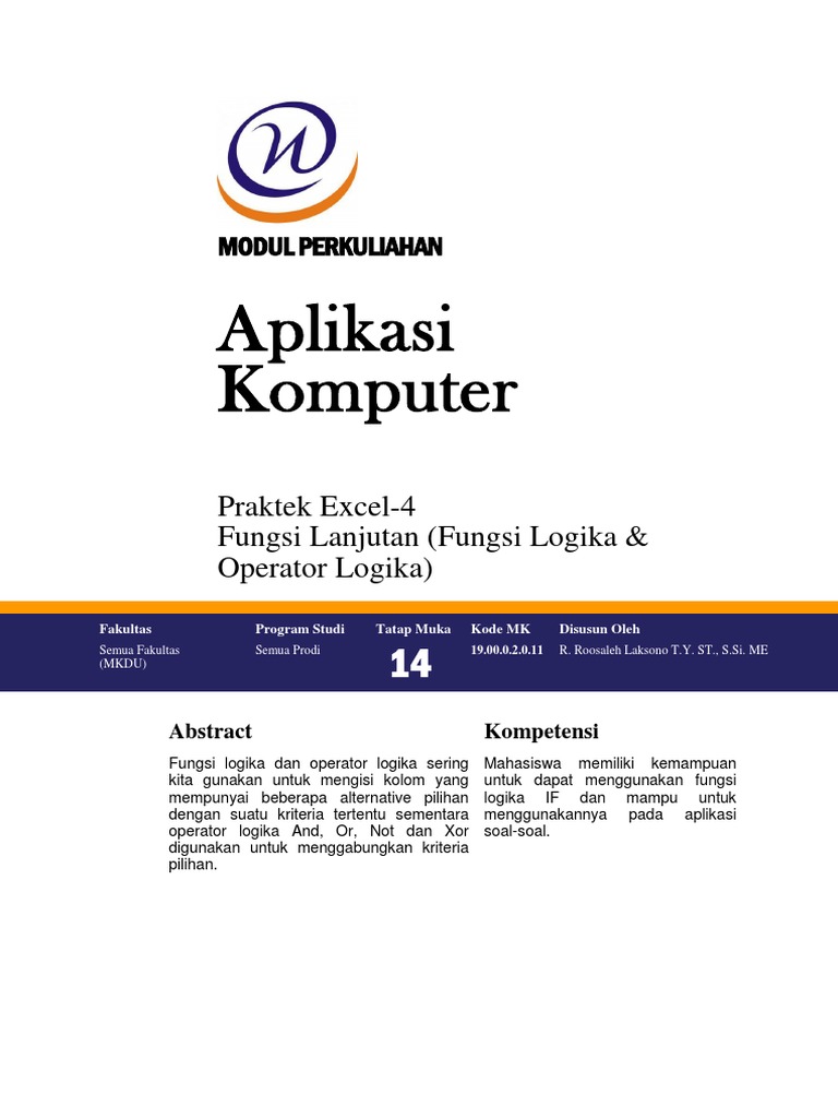 Modul Pertemuan 14 Aplikom | PDF