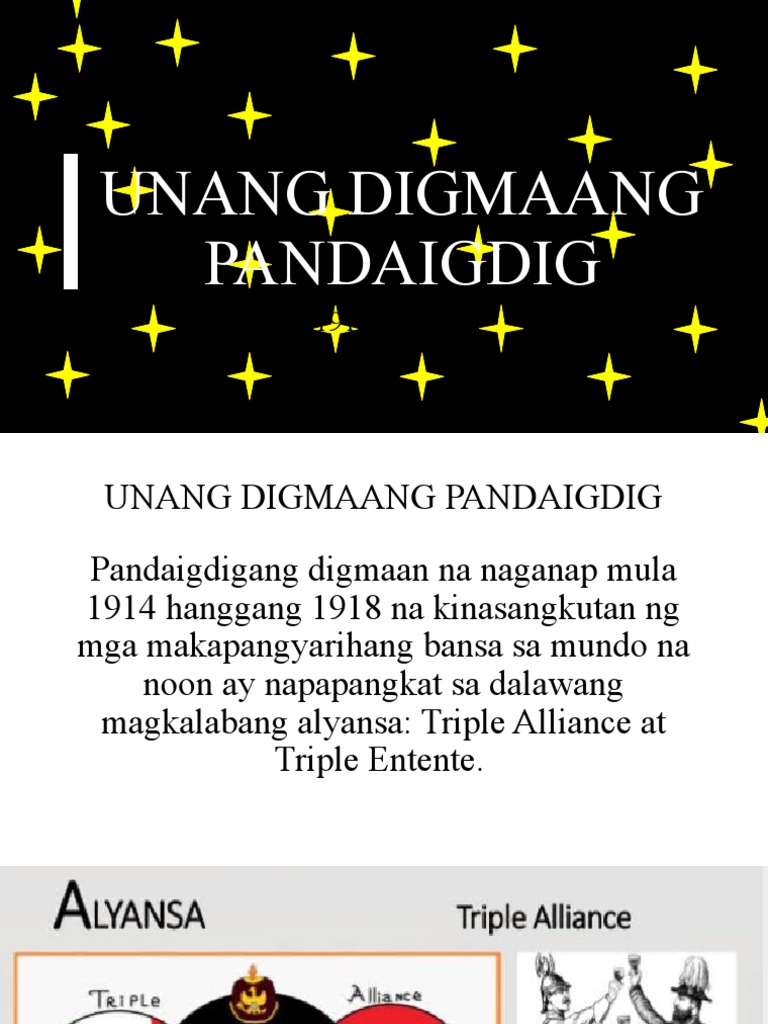Unang Digmaang Pandaigdig | PDF