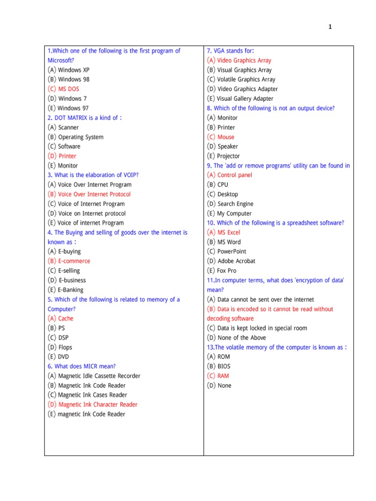 Examveda Important ICT MCQ | PDF