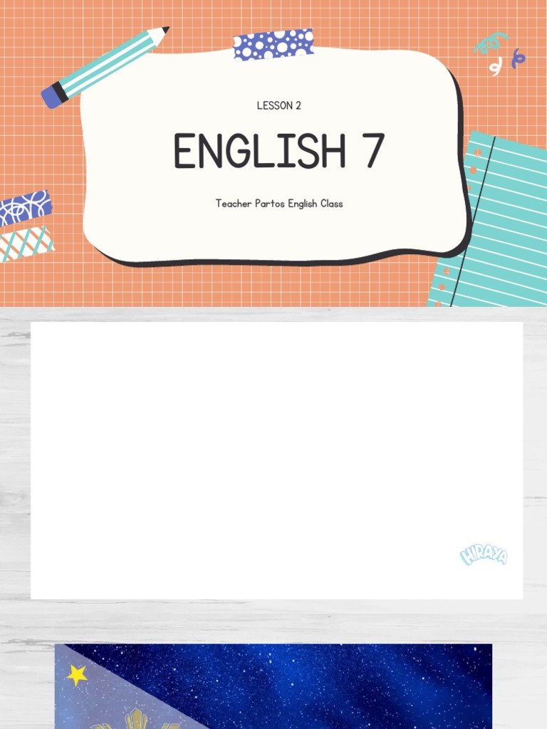 English 7 Lesson 3 Week 2 | PDF | Genre | Weather Forecasting