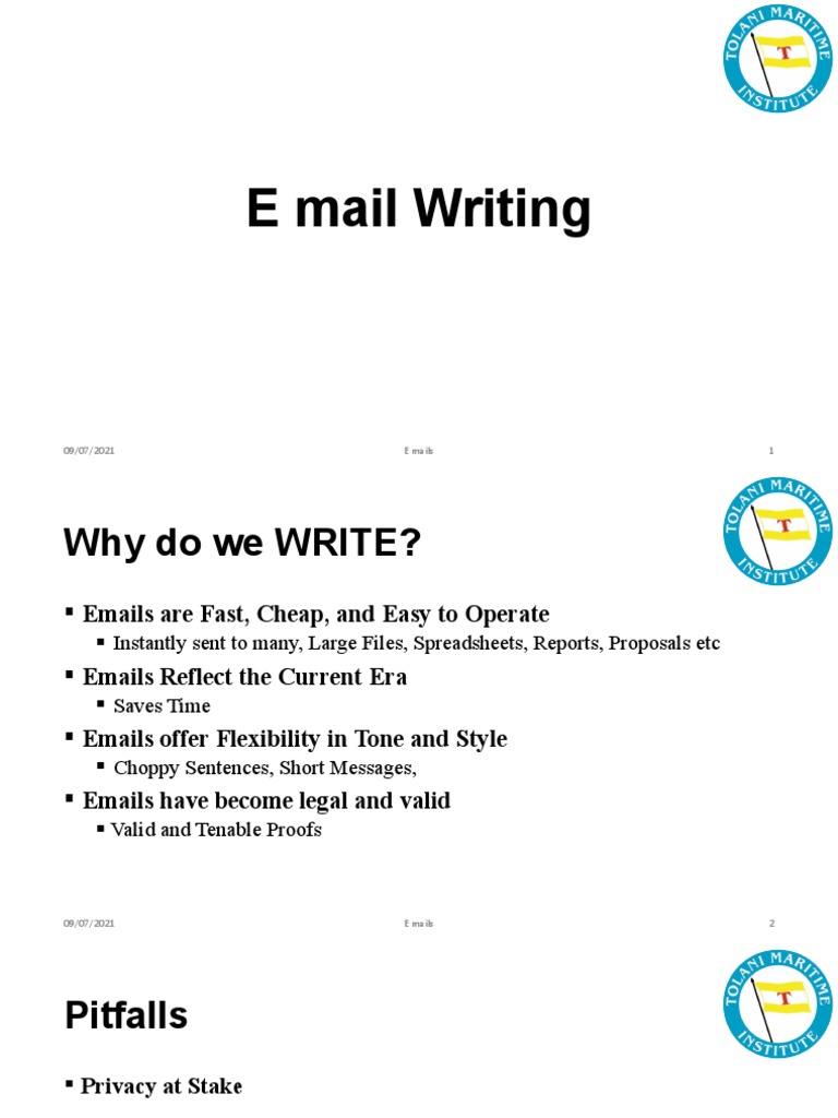 Email Writing Final | PDF | Communication