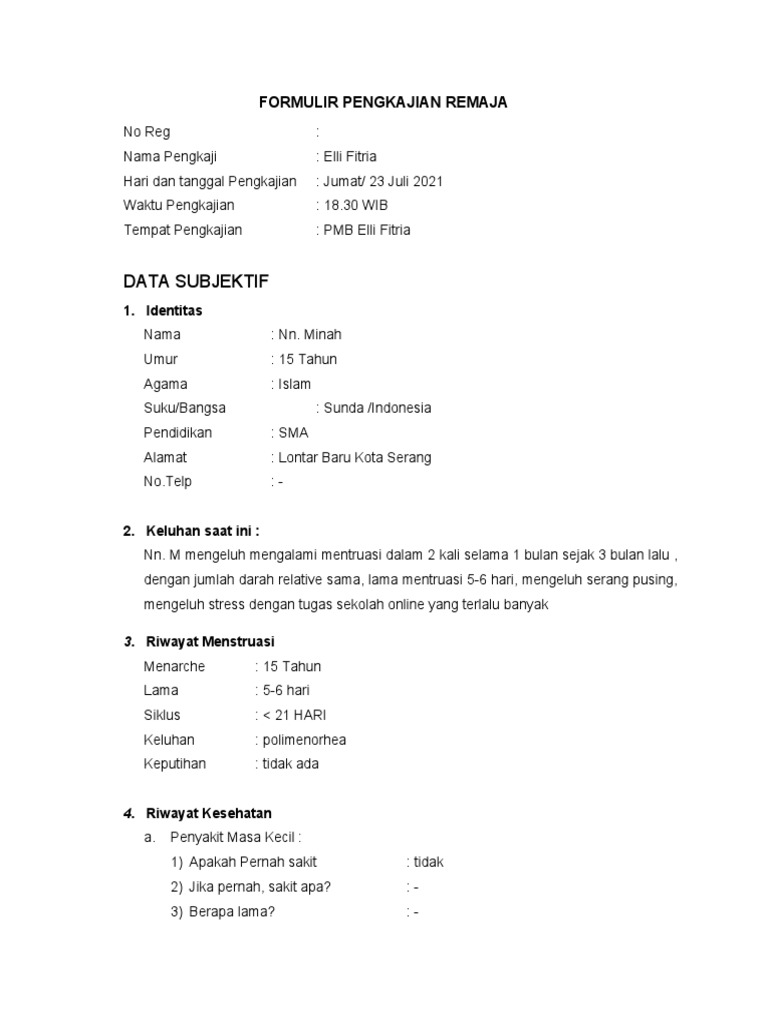Soap + Pathway Remaja | PDF