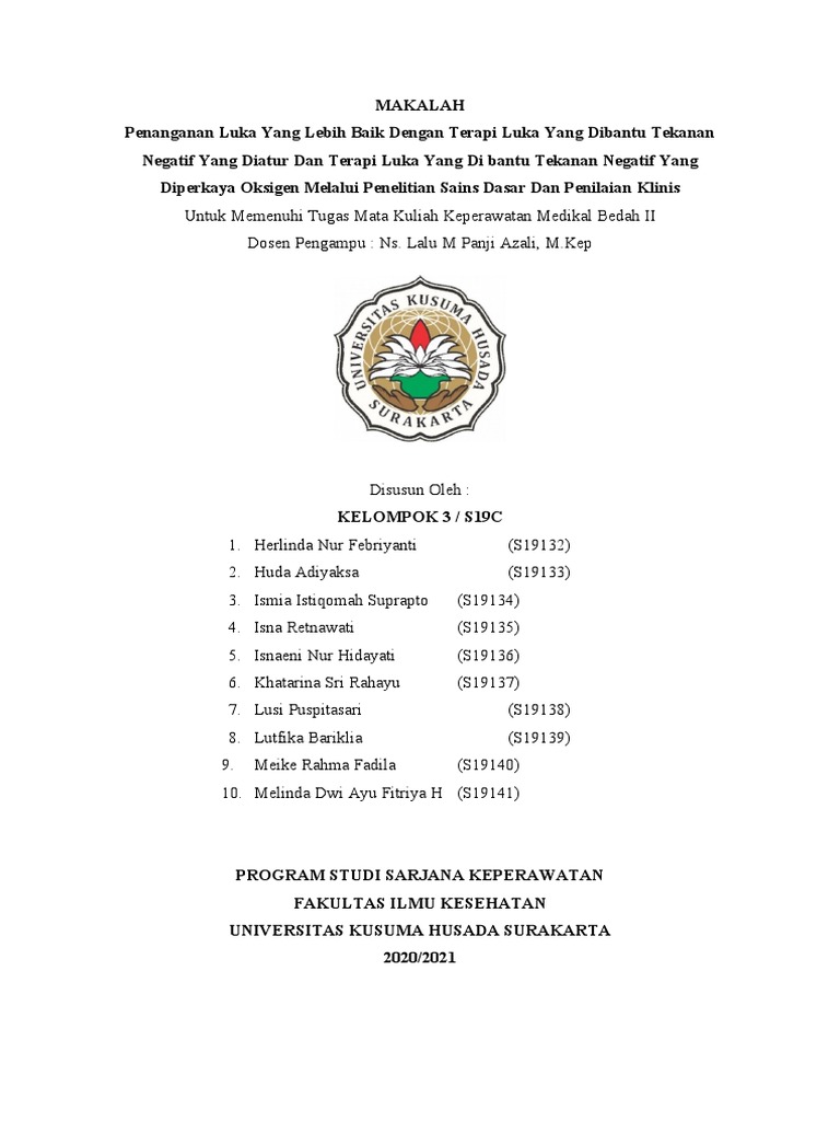 Makalah Pak Panji KMB III-1 | PDF | Kesehatan Holistik