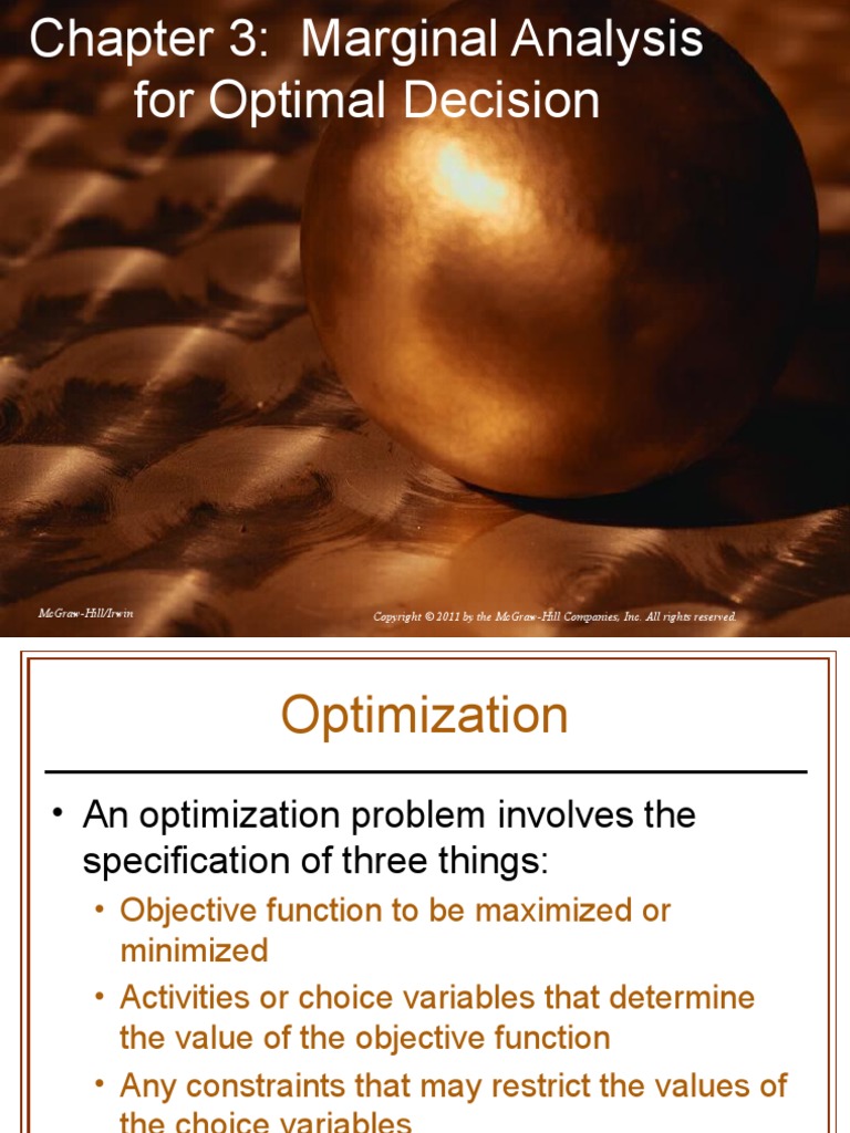 Chapter 3 Marginal Analisys For Optimal Decisions | PDF | Mathematical ...
